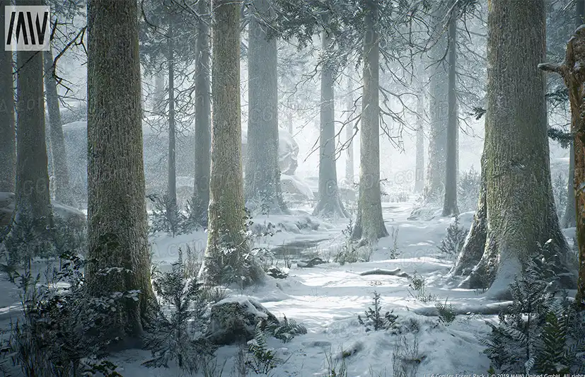 针叶树森林-MW Conifer Forest Trees Biome - CG Trove