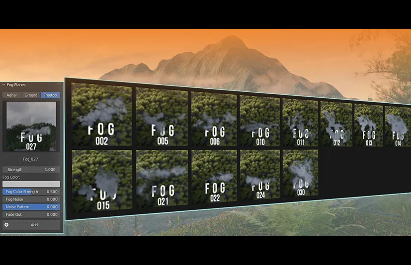 Blender三维环境体积雾插件 Fog Planes v1.0.1 - CG Trove