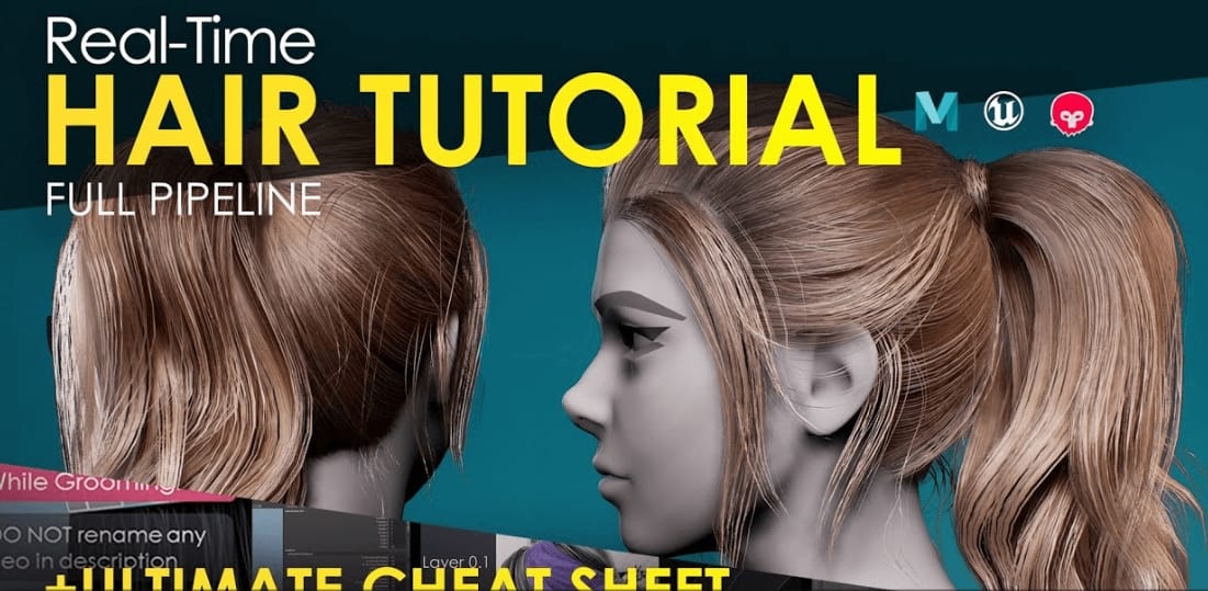 【中文字幕】超逼真次时代实时毛发教程 - Real-Time Hair Tutorial - CG Trove